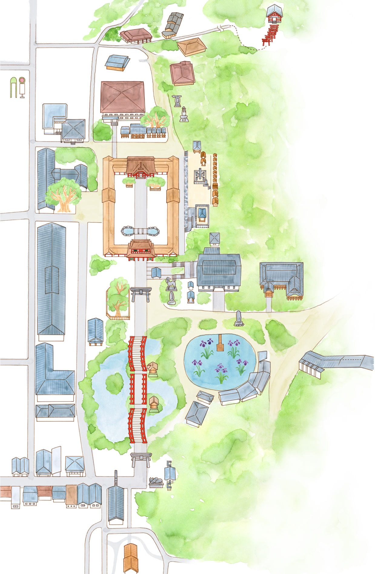 境内案内 地図イラスト